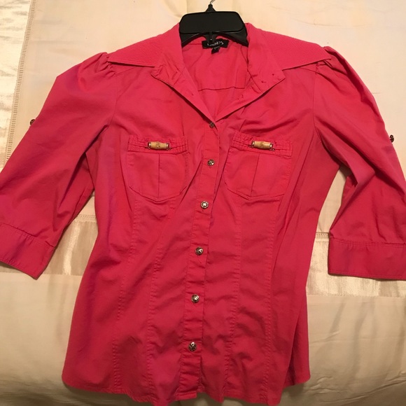 bebe | Tops | Bebe Fashion Pink Shirt | Poshmark