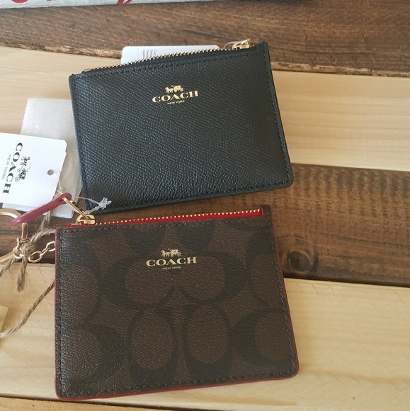 Coach | Bags | Coach Card Holder Coin Purse In Black | Poshmark