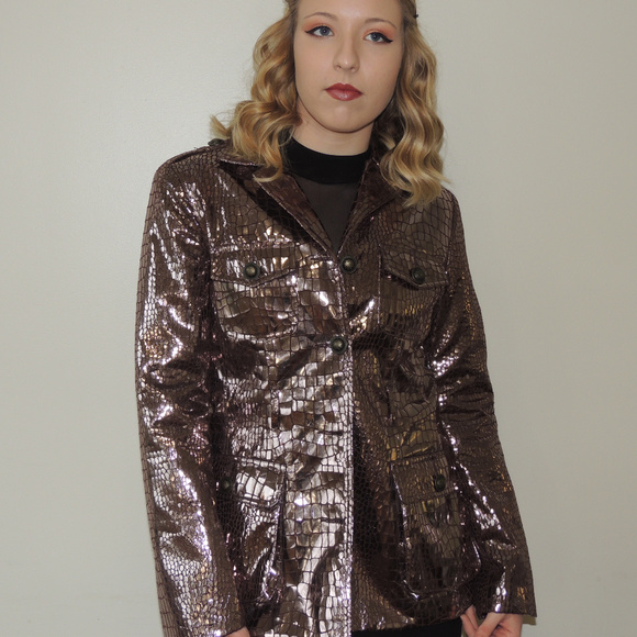 Tracy Porter | Jackets & Coats | Tracy Porter Metallic Jacket | Poshmark