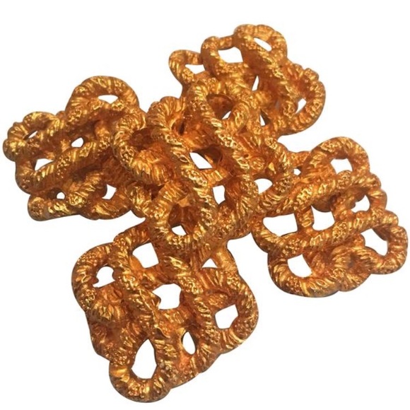 Vintage | Jewelry | Vintage Lucien Picard 31 P Gold Braided Pin | Poshmark