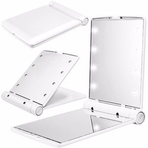 Makeup | Folding Portable Lighted Compact Mirror White | Poshmark