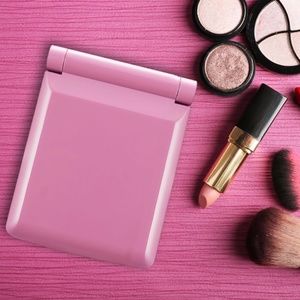 Makeup | Folding Portable Lighted Compact Mirror Pink | Poshmark