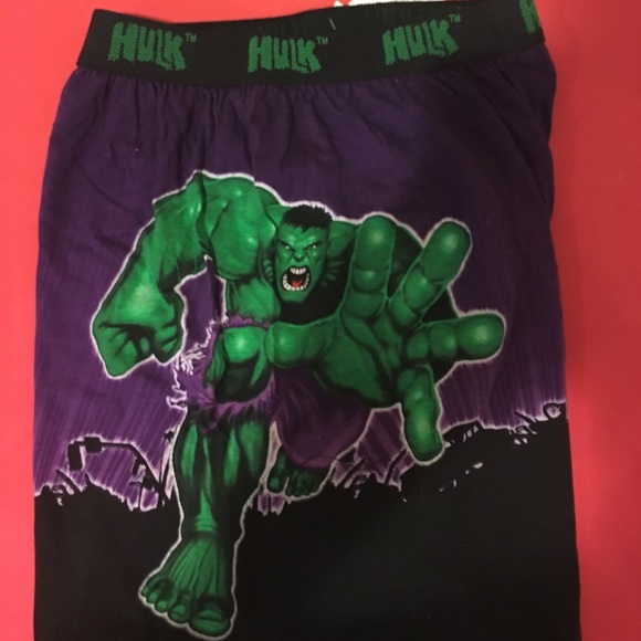 Marvel | Bottoms | The Incredible Hulk Boxer Shorts Marvel Comics ...
