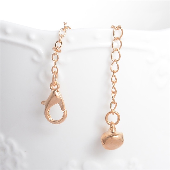 Jewelry | Gold Lock Key Charm Bracelet Anklet | Poshmark