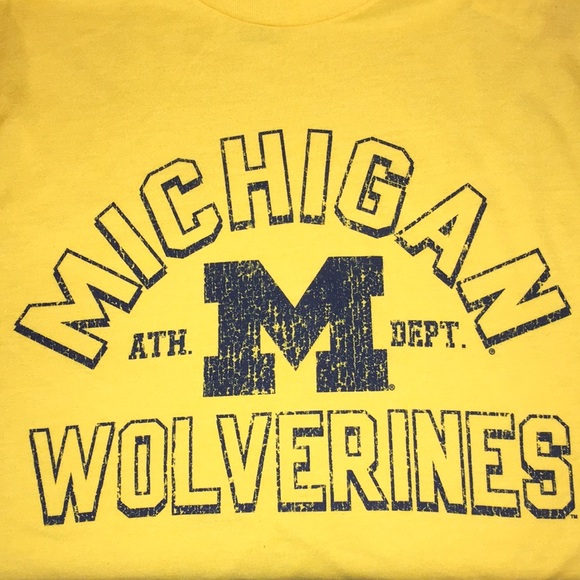 University of Michigan | Shirts | Nwt University Of Michigan Yellow ...