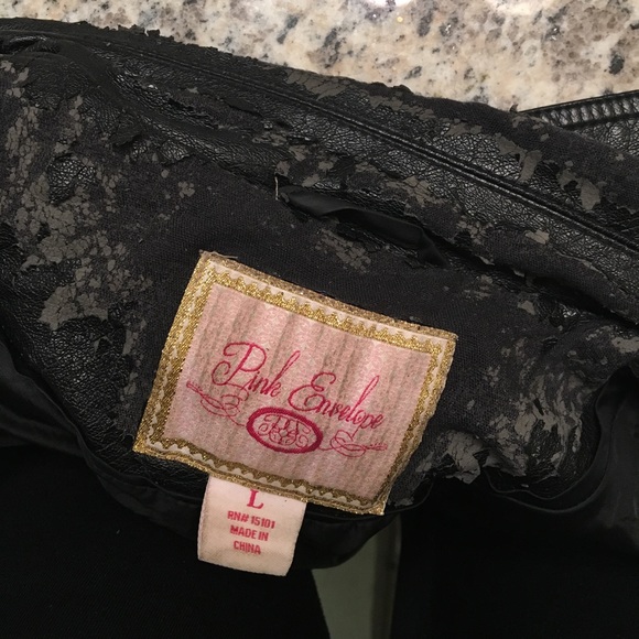Pink Envelope | Jackets & Coats | Leather Pink Envelope Jacket | Poshmark