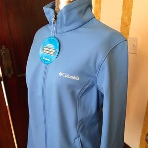 Columbia | Jackets & Coats | Nwt Columbia Light Blue Windrain Resistant ...