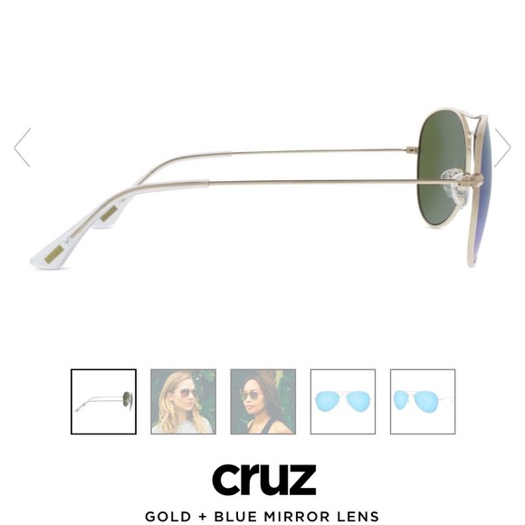 Diff Eyewear | Accessories | Diff Blue Mirrored Cruz Aviators | Poshmark