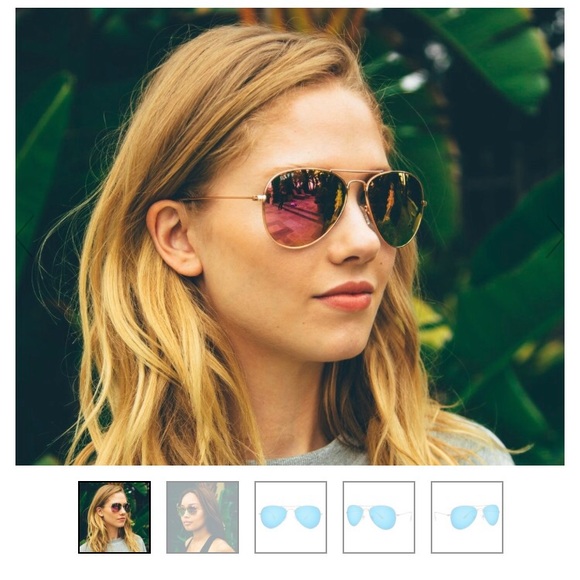 Diff Eyewear | Accessories | Diff Blue Mirrored Cruz Aviators | Poshmark