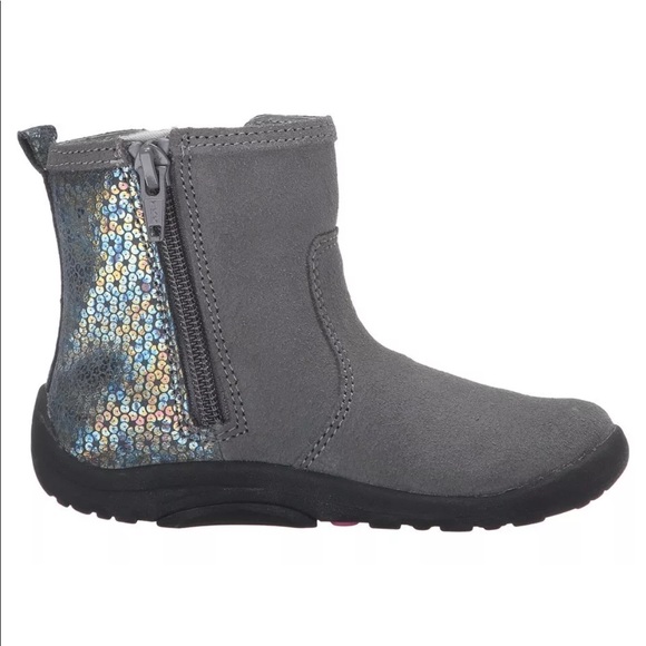 Stride Rite | Shoes | New Stride Rite Estefana Baby Boots Toddler Gray ...