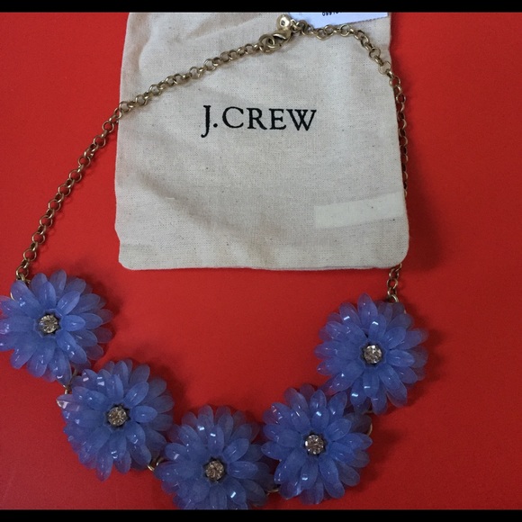 J. Crew | Jewelry | Jcrew Crystal Floral Burst Necklace | Poshmark