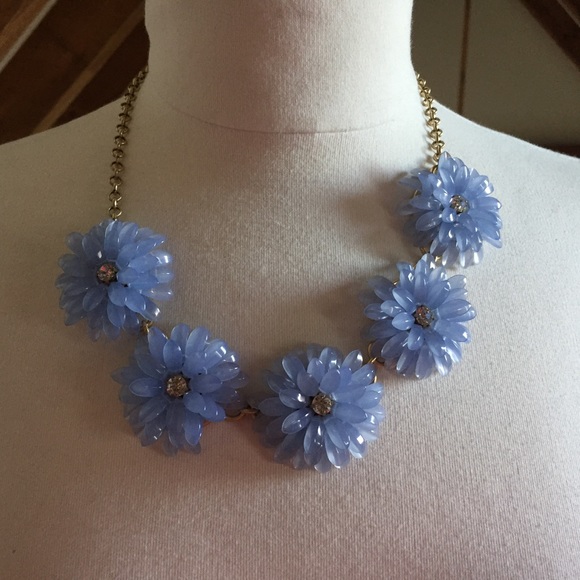 J. Crew | Jewelry | Jcrew Crystal Floral Burst Necklace | Poshmark