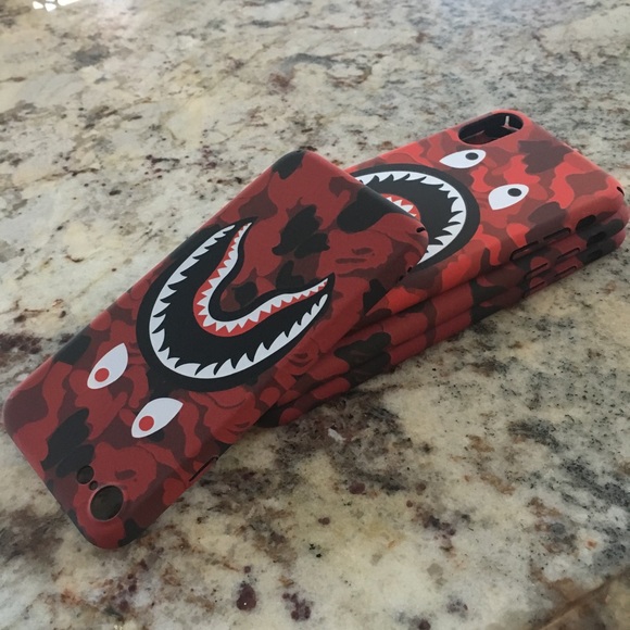 Bape | Accessories | Red Bape Iphone Cases All Sizes | Poshmark