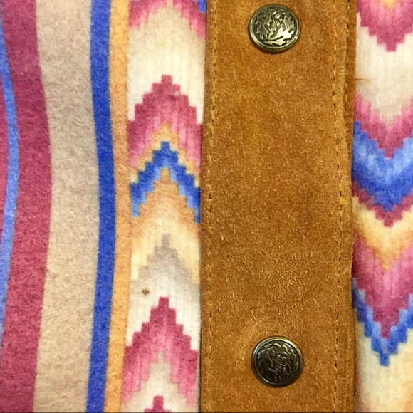 Lariat | Jackets & Coats | Rare Vintage Lariat Leather Fringe Navajo ...