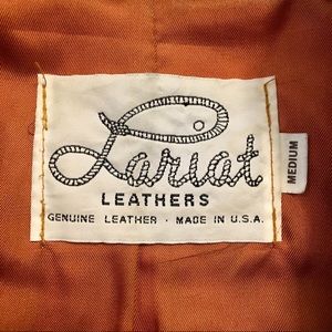 Lariat | Jackets & Coats | Rare Vintage Lariat Leather Fringe Navajo ...