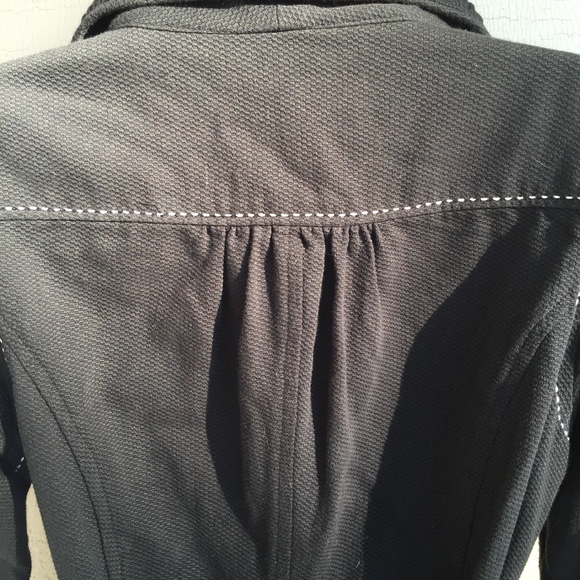Nick & Mo | Jackets & Coats | Nick Mo Black Cotton Tie Front Coatcute ...
