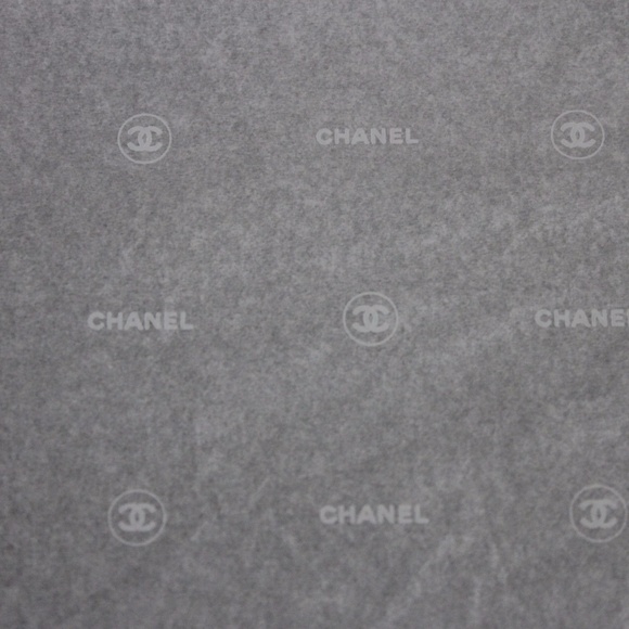 CHANEL | Other | Authentic Chanel Logo Wrap 2 Sheets Tissue Paper ...