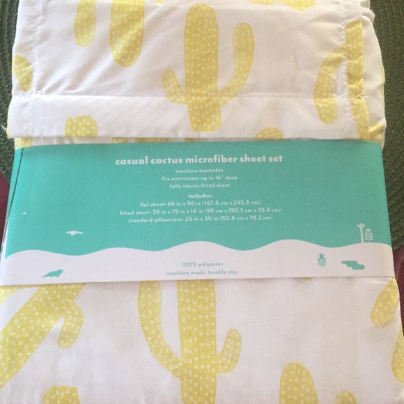 Pillowfort | Bedding | Cactus Microfiber Sheet Set Twin Size | Poshmark