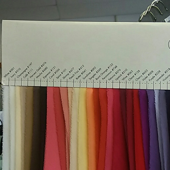 Alfred Angelo | Other | Alfred Angelo Color Chart | Poshmark