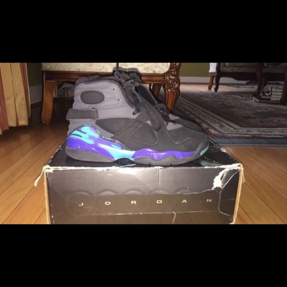 Ds Nike Air Jordan Aqua (8s) Sz. 6 With Og Box - Gem