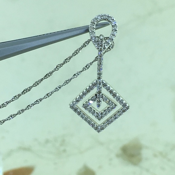 Jewelry | Custom Design Contemporary Ladies Diamond Charm | Poshmark