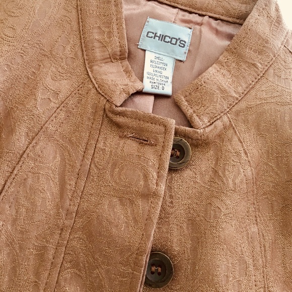Chico's | Jackets & Coats | Women Chico Lite Coppery Brown Jacket Size ...