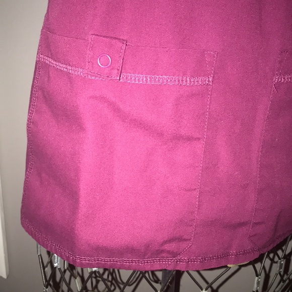 Cherokee | Tops | Cherokee Wine Color Scrub Top Xs | Poshmark