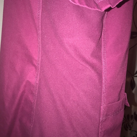 Cherokee | Tops | Cherokee Wine Color Scrub Top Xs | Poshmark