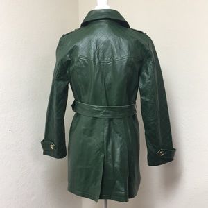 IMAN | Jackets & Coats | Green Iman Leather Jacket | Poshmark