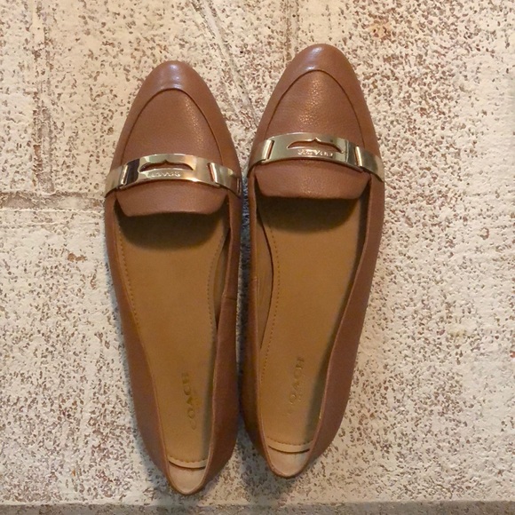 Coach | Shoes | Coach Ruthie Pebble Grain Leather Loafer Size 85 | Poshmark