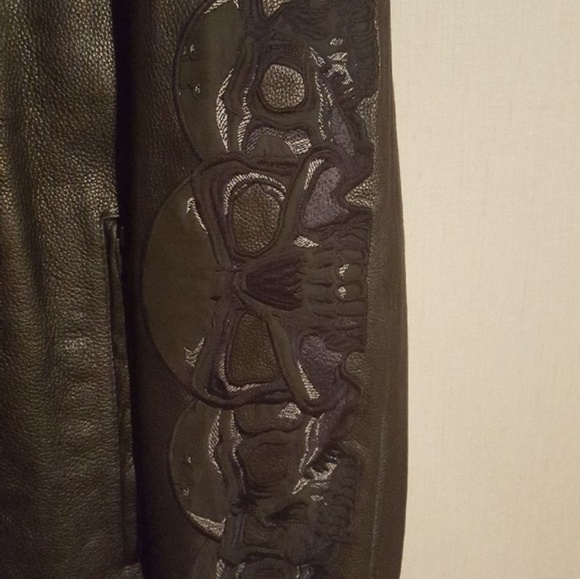 Wilsons Leather | Jackets & Coats | Skull Leather Jacket | Poshmark