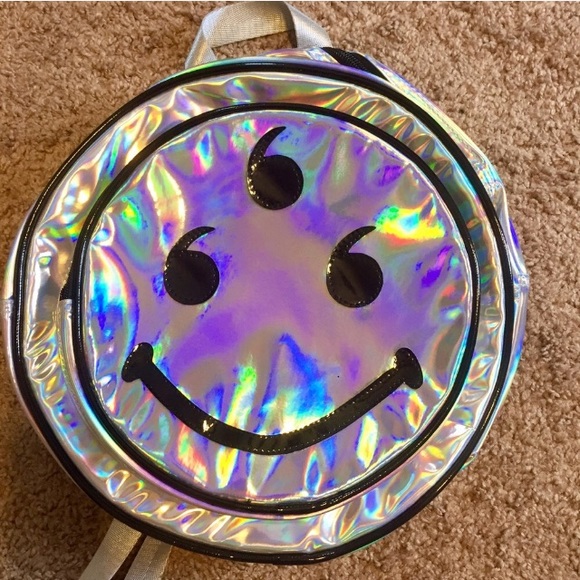 Bags | Alien Backpack Third Eye Holographic Bag Purse Edc | Poshmark