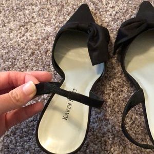 Karen Scott | Shoes | Black Satin Kitten Heels | Poshmark