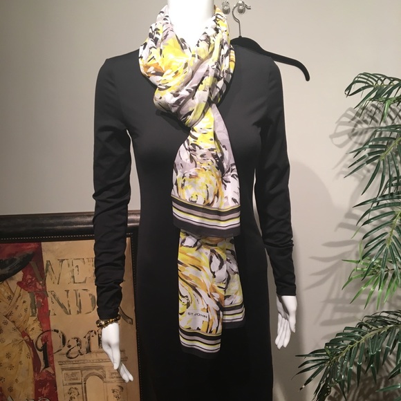 St John knits | Accessories | St John Silk Scarf | Poshmark