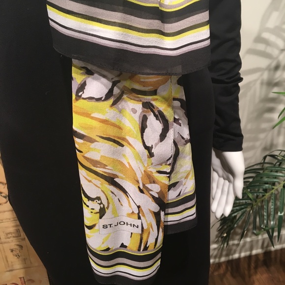 St John knits | Accessories | St John Silk Scarf | Poshmark