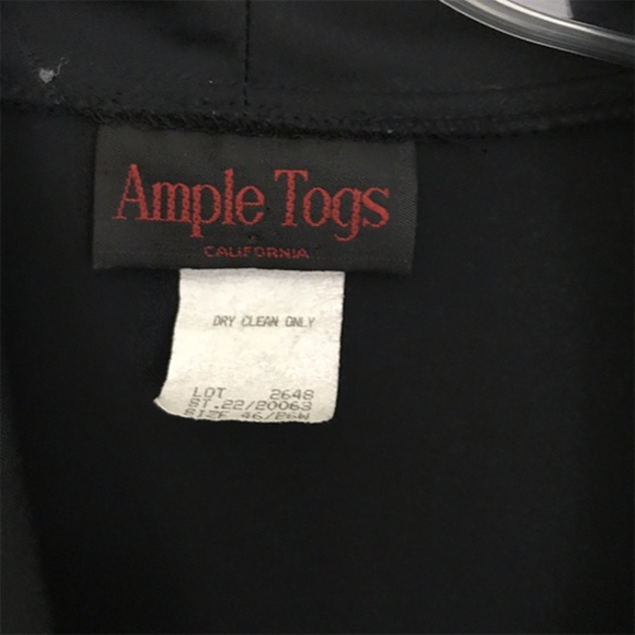 Ample Togs | Tops | Ample Togs Front Inlet Shirred Hem Black Top 26w ...