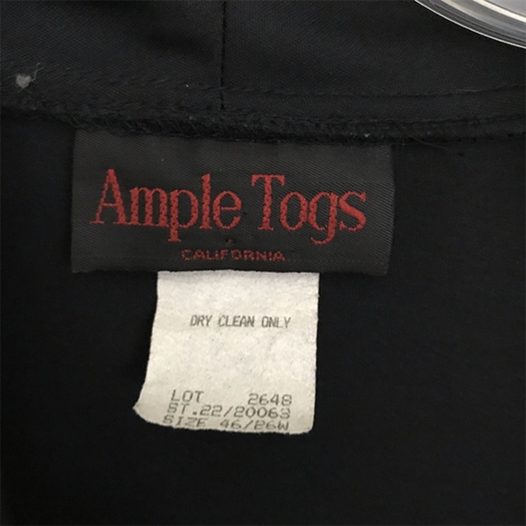 Ample Togs | Tops | Ample Togs Front Inlet Shirred Hem Black Top 26w ...