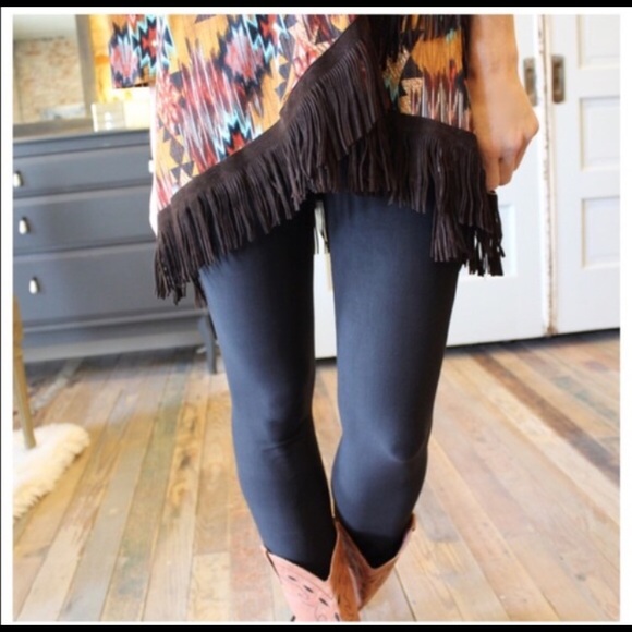 Tops | Southwest Suede Fringe Tunic Top A Must Have | Poshmark