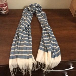 Accessories | Very Cute Blue And White Stripped Scarf | Poshmark