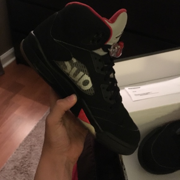 Jordan | Shoes | Supreme 5s Size With Box And Receipt | Poshmark