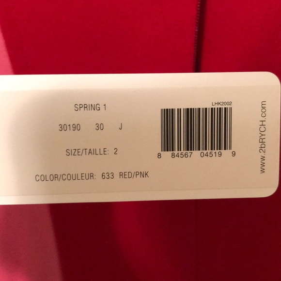 2B.Rych | Dresses | Pink And Red Cut Out Dress | Poshmark