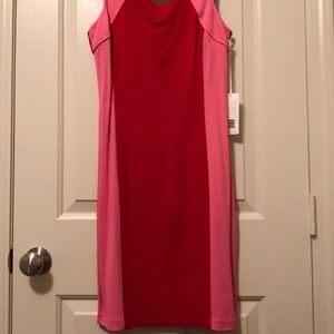 2B.Rych | Dresses | Pink And Red Cut Out Dress | Poshmark