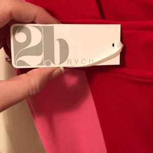 2B.Rych | Dresses | Pink And Red Cut Out Dress | Poshmark