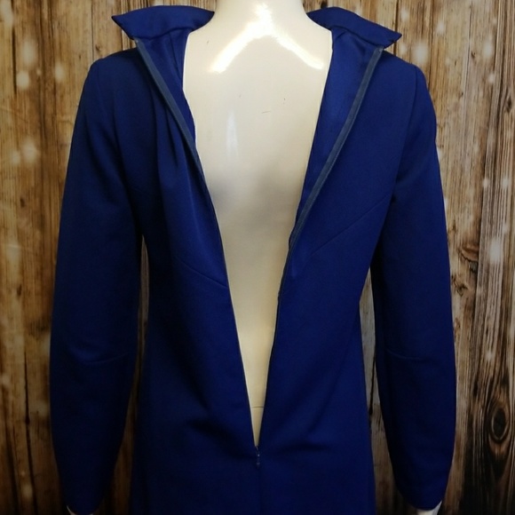 Vintage | Dresses | Vintage Royal Blue Structured Mod Dress | Poshmark