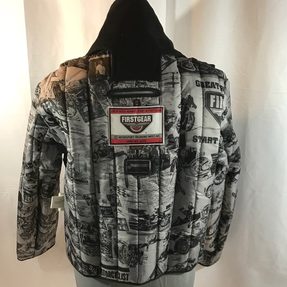 FIRST GEAR | Jackets & Coats | New First Gear Leather Motorcycle Jacket ...