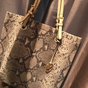 Michael Kors | Bags | Michael Kors Python Tote | Poshmark