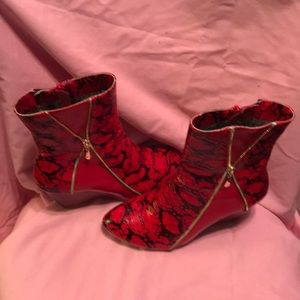Ashro | Shoes | Wedge Heel Ankle Boots | Poshmark