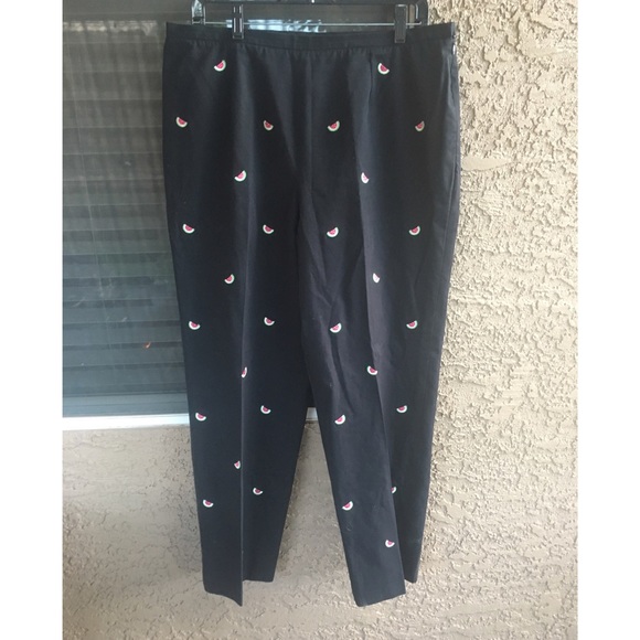 Brooks Brothers | Pants & Jumpsuits | Watermelon Embroidered Print ...