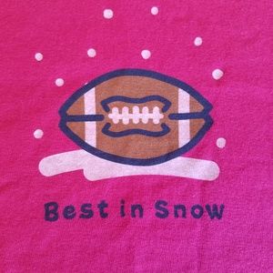 Life Is Good | Tops | Life Is Good Football In The Snow | Poshmark