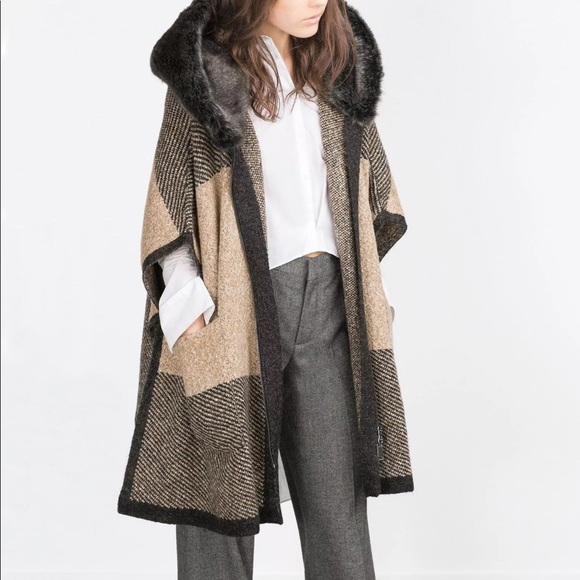 Zara | Jackets & Coats | Zara Pancho Taking Offers | Poshmark